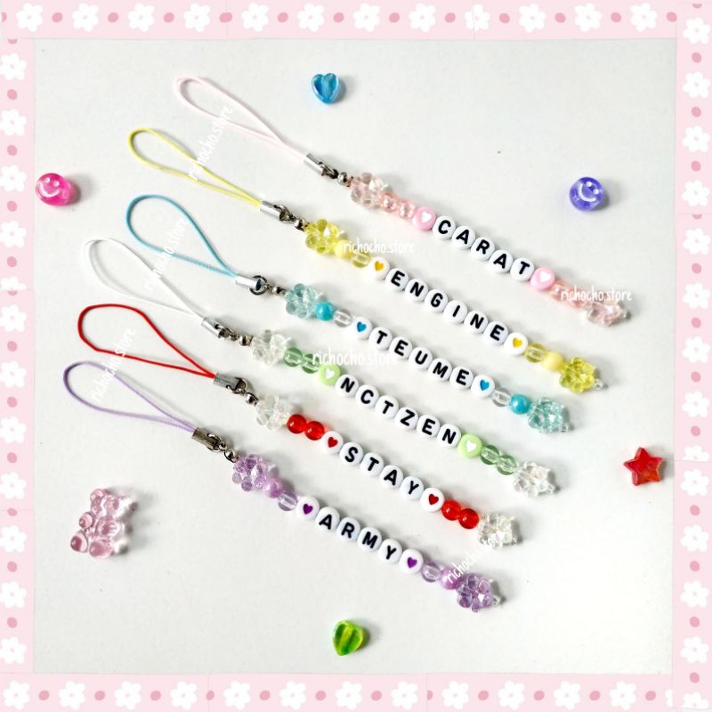 Jual [Custom] Gantungan Kunci Manik Keychain Photocard Holder KPop NCT ...