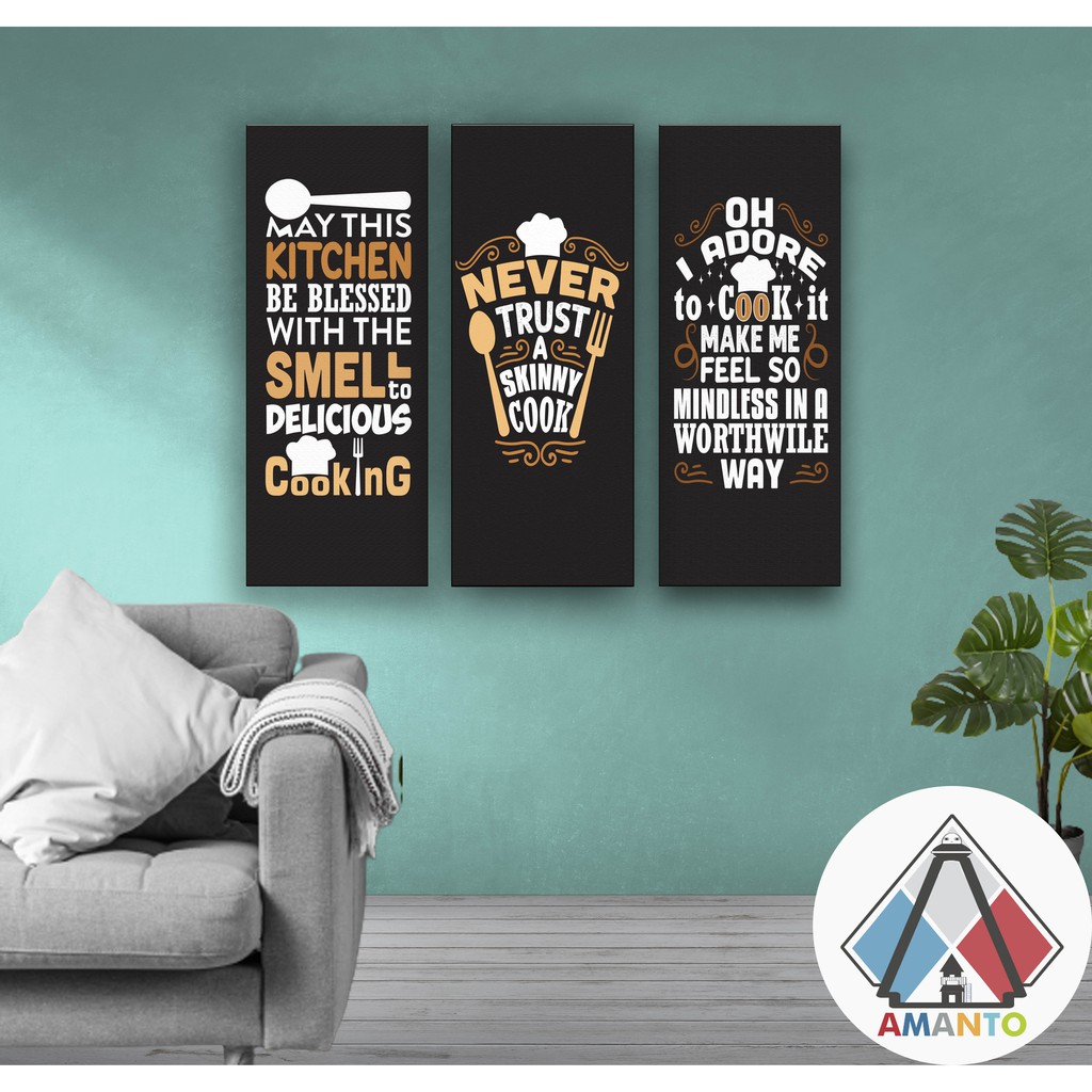 Jual HIASAN DINDING DAPUR POSTER KAYU HIASAN DINDING KITCHEN COOKING ...