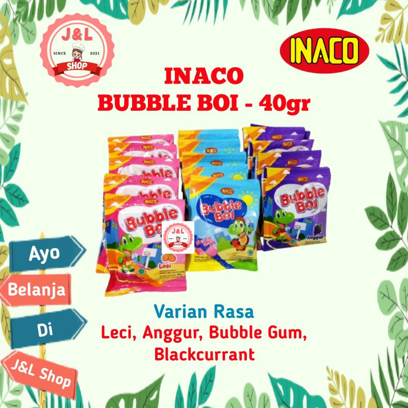 Jual Inaco Bubble Boi Jelly Nata de Coco Sari Kelapa 40 Gram | Shopee ...