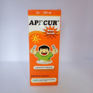 Jual Apecur Syrup 100Ml - Vitamin Anak - Rasa Jeruk Indonesia|Shopee ...