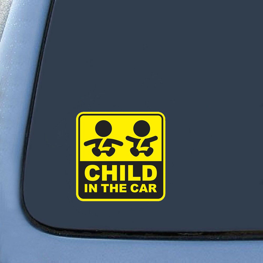 Jual Stiker Mobil Safety Child in The Car - Car Decal Sticker | Shopee ...