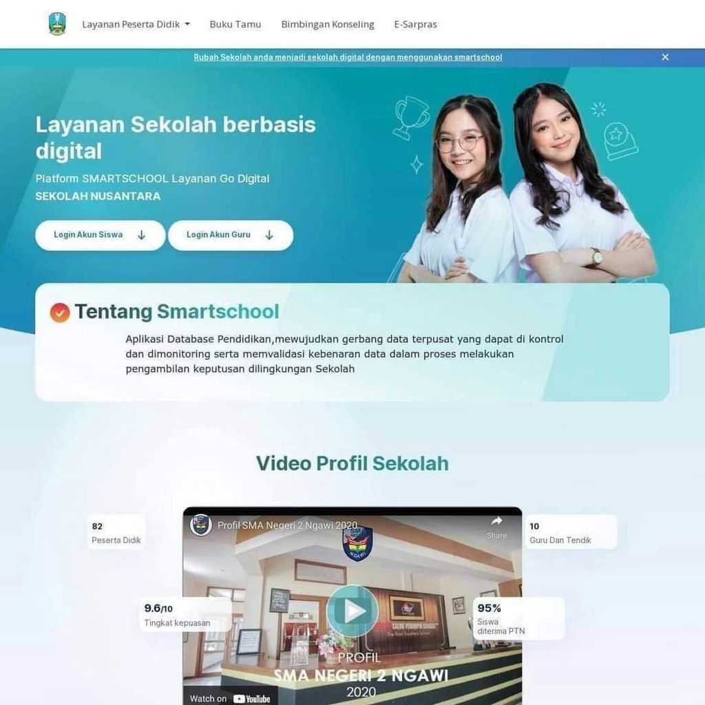 Jual Source code website pembelajaran sekolah ( e-learning ) siap pakai ...