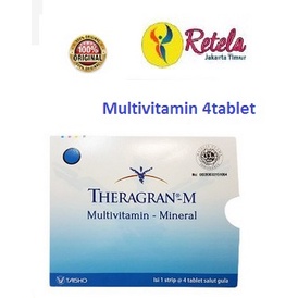 Jual Theragran-M 1 strip 4 Tablet (Multivitamin) | Shopee Indonesia