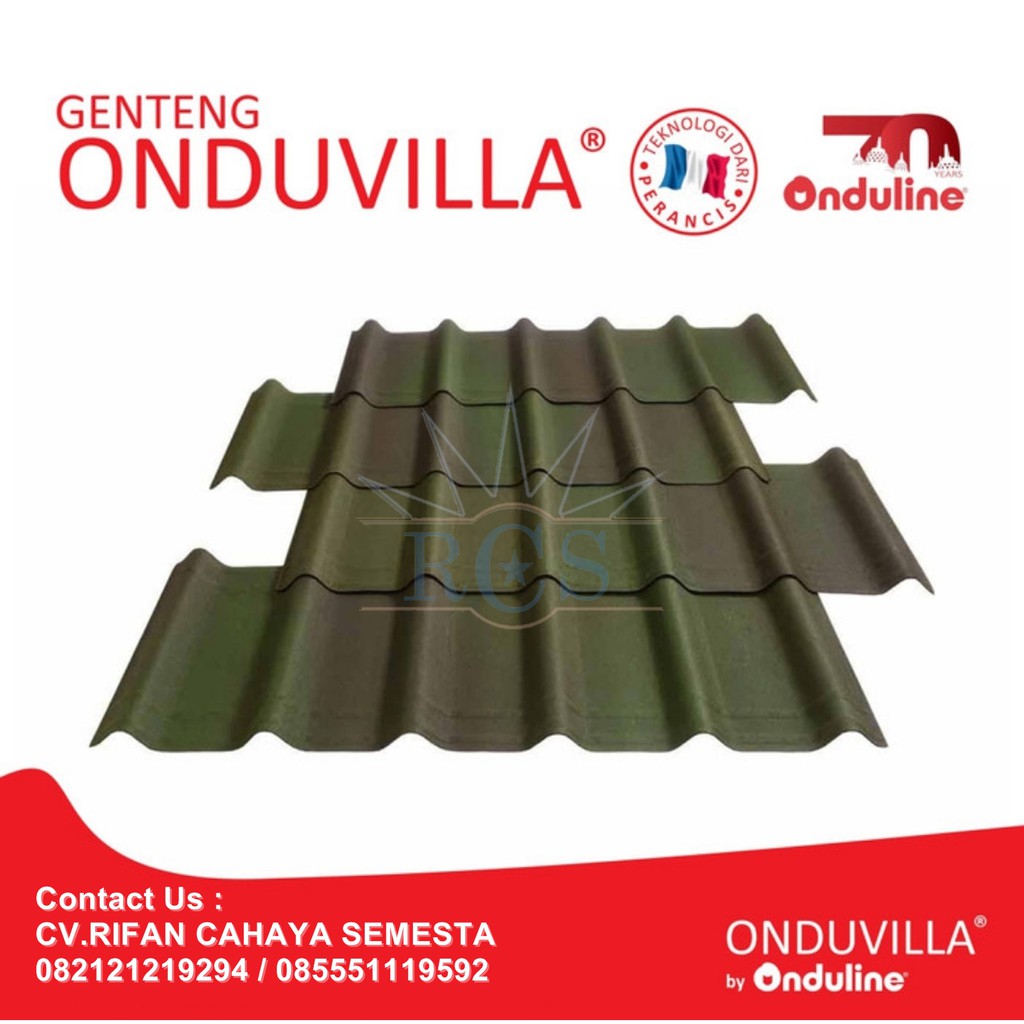 Jual Onduvilla Shaded Green / Atap Bitumen / Genteng Aspal Indonesia ...