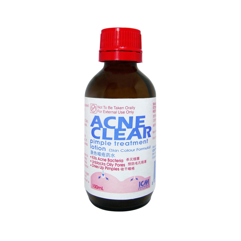Jual ICM PHARMA Acne Clear Pimple Treatment Lotion, 100 ml | Shopee ...