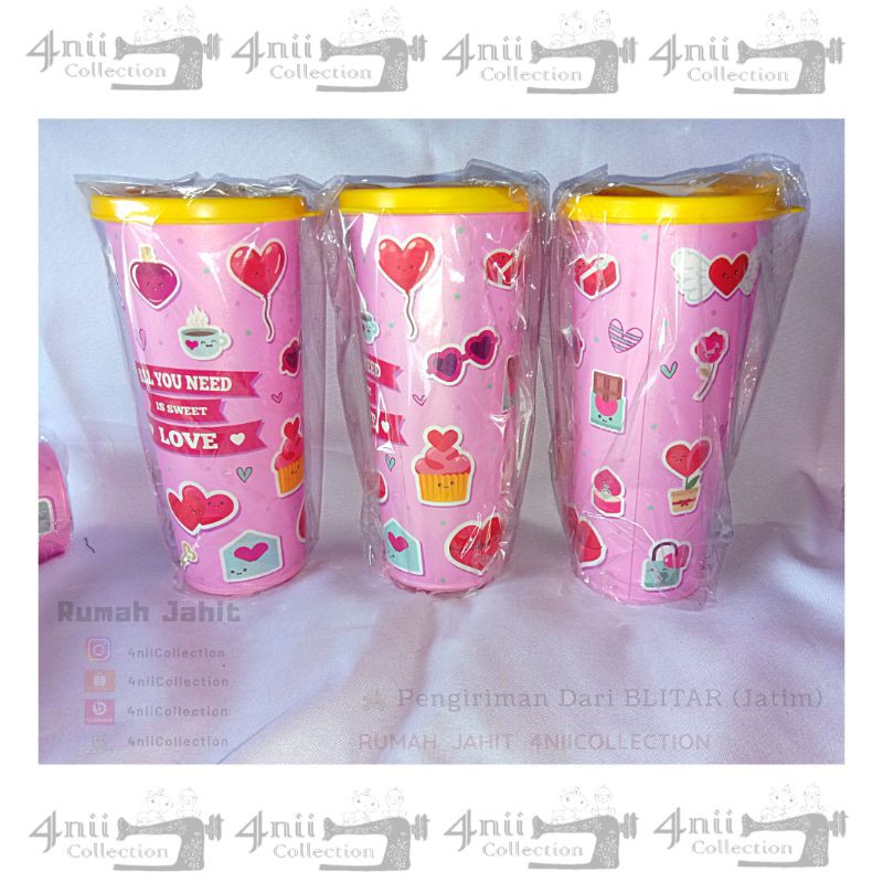 Jual Gelas Minum Plastik Tumbler Lucu Anak Tumblr Gelas Minum karakter ...