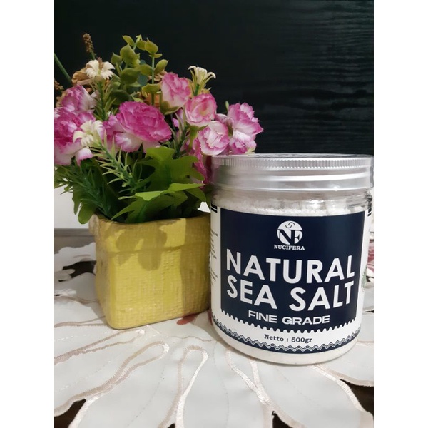Jual Garam laut alami Fine Grade Nucifera 500 gr | natural sea salt ...