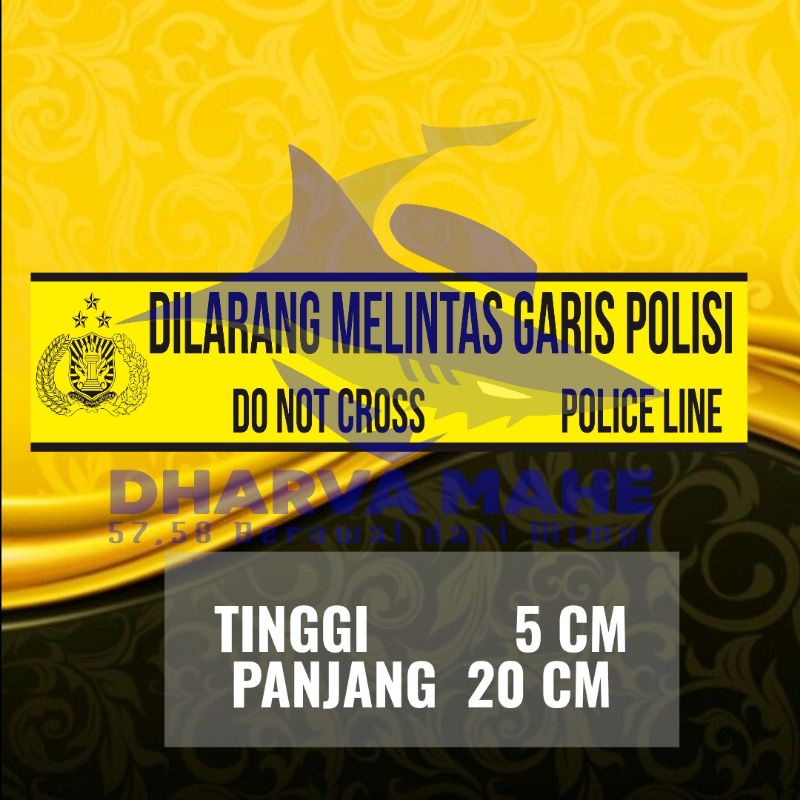 Harga garis polisi police line stiker Terbaru Nov 2024 |BigGo Indonesia