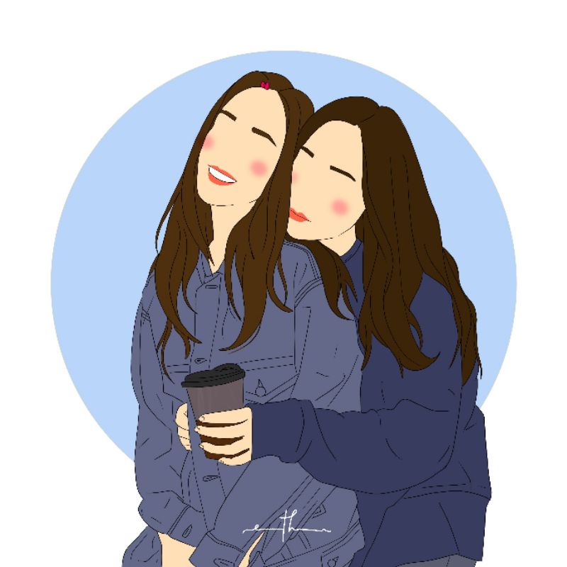 Jual 1 HARI JADI Custom Digital Illustration | Simple Ilustrasi Digital ...