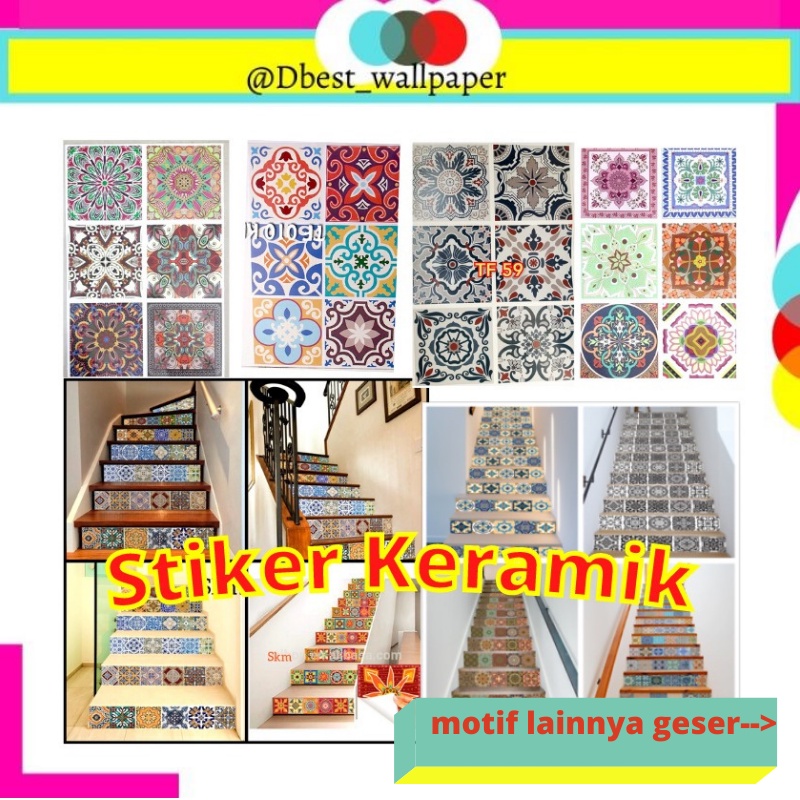 Jual [DBEST] TF WALLSTICKER WALL STICKER SETIKER STIKER KERAMIK ...