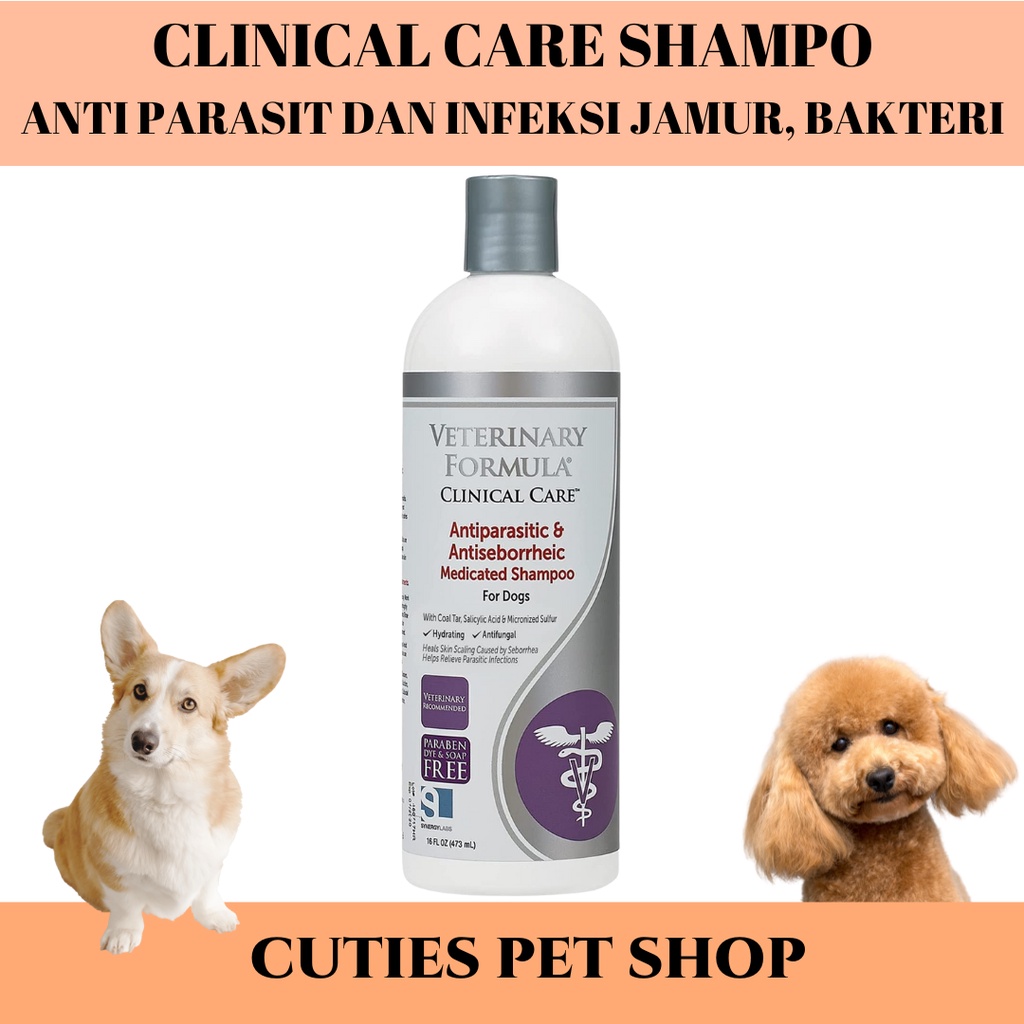 Jual SHAMPO ANJING VETERINARY FORMULA ANTIPARASITIC & ANTISEBORRHEIC ...