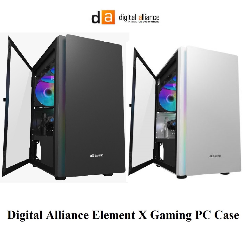 Jual Digital Alliance Element X Gaming RGB PC Case - Casing Komputer ...