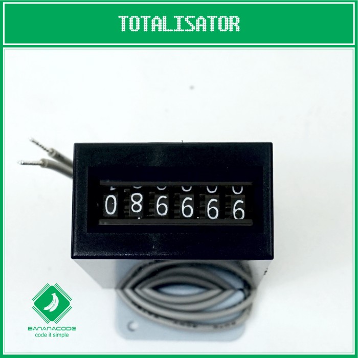 Jual TOTALISATOR 12V/ ELEKTRO MEKANIK COUNTER 12V 6DIGIT Termurah ...