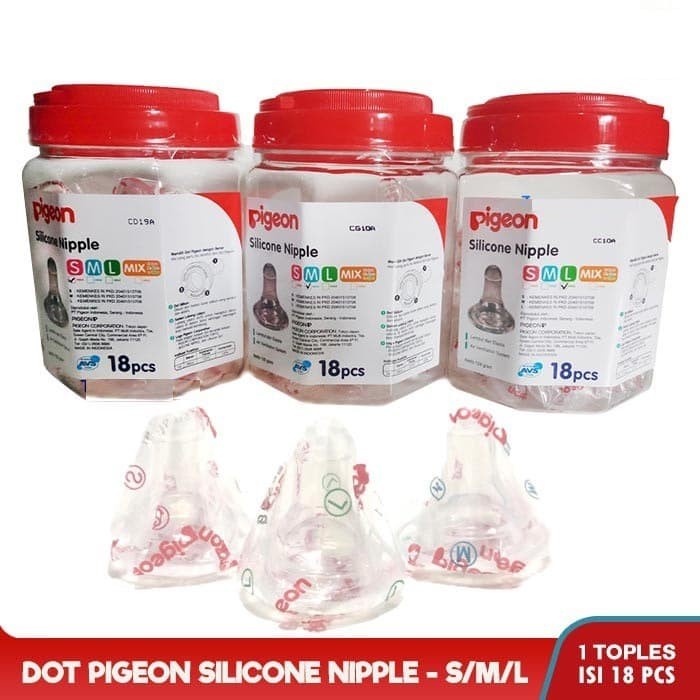 Jual SEMUT ALIT - Dot Pigeon Silicone Nipple Satuan S/M/L Kepala Dot Bayi Pigeon | Shopee Indonesia