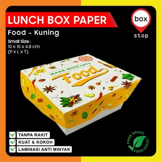Jual Lunch Box Paper FOOD - VARIASI VARIASI WARNA | ( S ) SMALL ( 50 pc ...