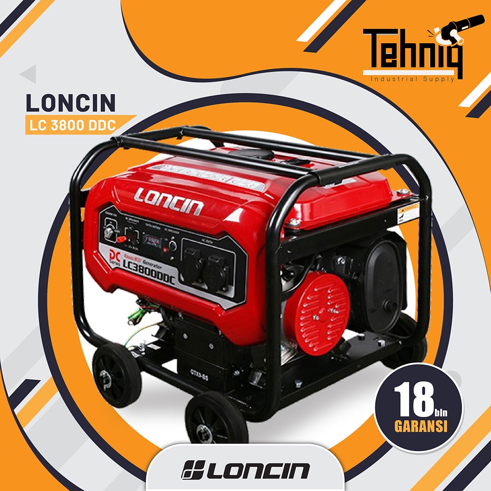Jual Generator Genset Listrik Bensin LONCIN LC 3800 DDC Digital ...