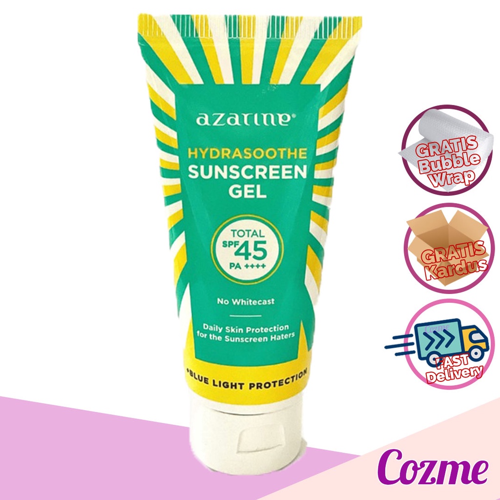 Jual AZARINE Hydrasoothe Sunscreen Gel SPF 45 PA++++ 30mL | Shopee Indonesia