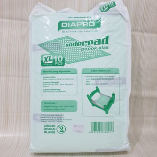 Jual Diapro Underpad underpads Perlak XL 60x90cm | Shopee Indonesia