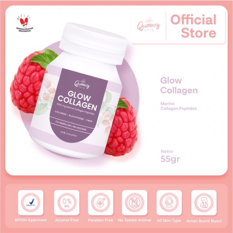 Jual GLOW COLLAGEN QUEENZY SKIN / COLLAGEN WHITENING DRINK | Shopee ...