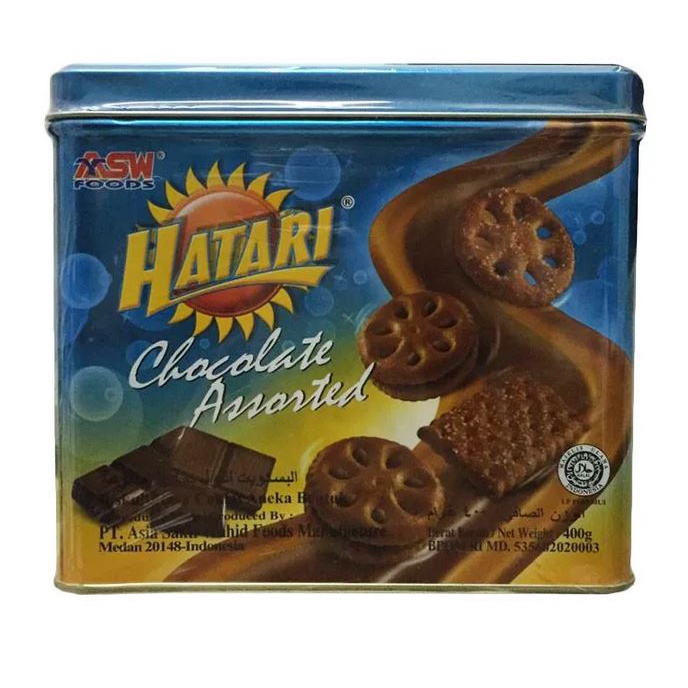 Jual Roti Kaleng Hatari Cokelat Assorted Tins Edisi Lebaran 400 Gram ...