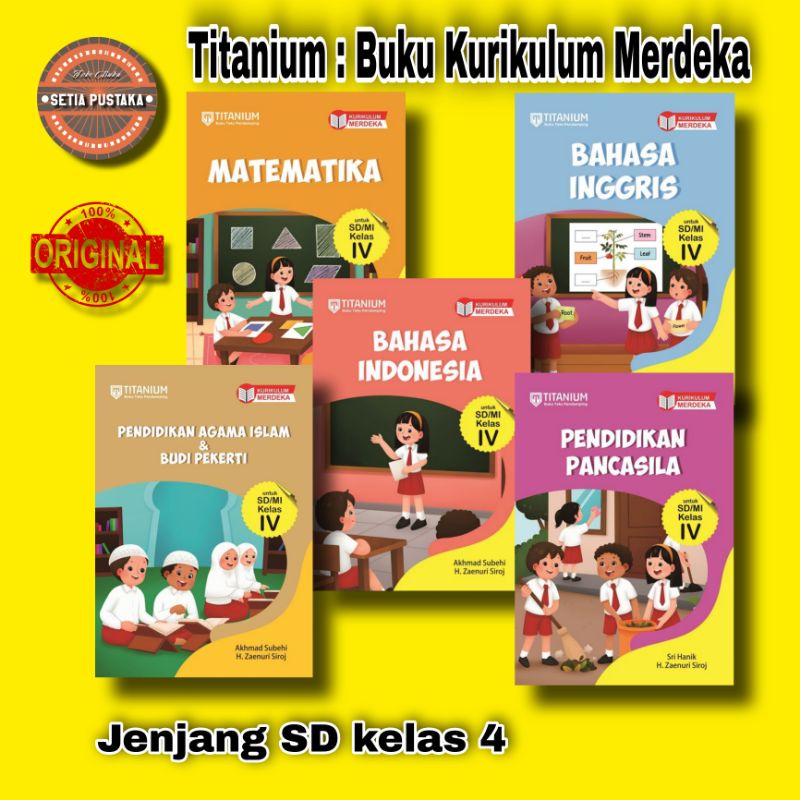 Jual Buku Teks Pendamping Kurikulum Merdeka Kelas 4 SD - Titanium - ORIGINAL | Shopee Indonesia