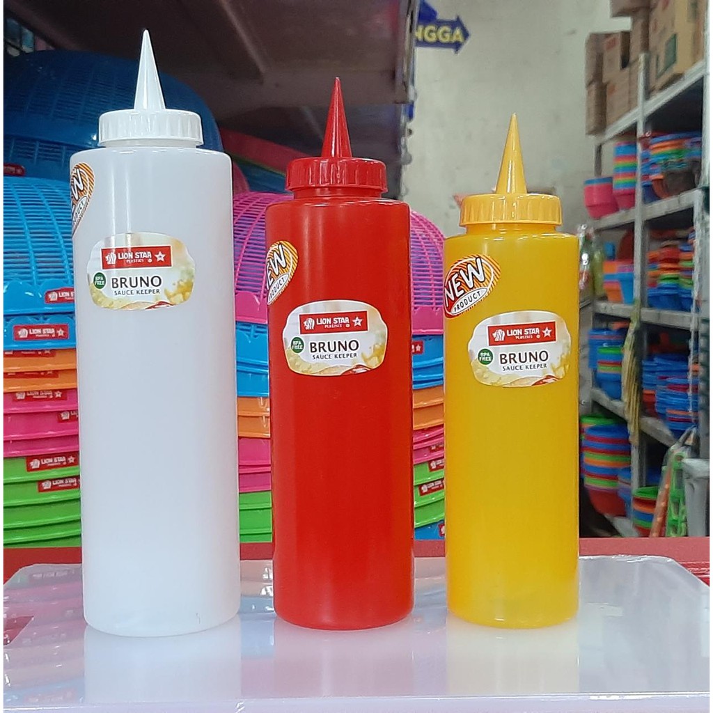 BRUNO SAUCE KEEPER 550ml LS / BOTOL SAOS / BOTOL MAYONES LION STAR ...