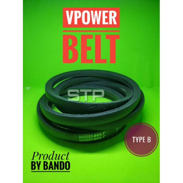 Jual Fan belt atau vbelt atau tali kipas Type B Merek vpower | Shopee Indonesia