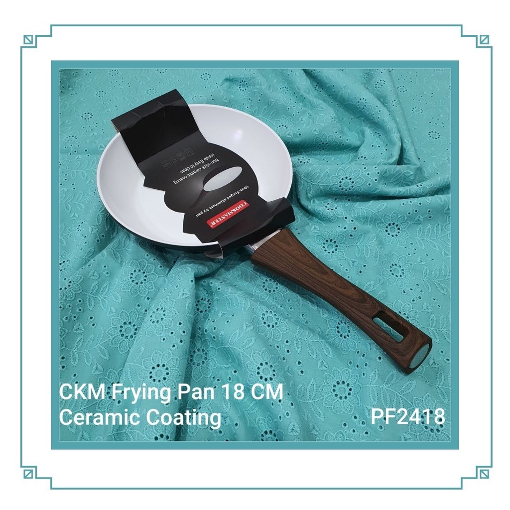 Jual Teflon 18cm Cookmaster Frying Pan Ceramic Coating BF-PF2418 ...