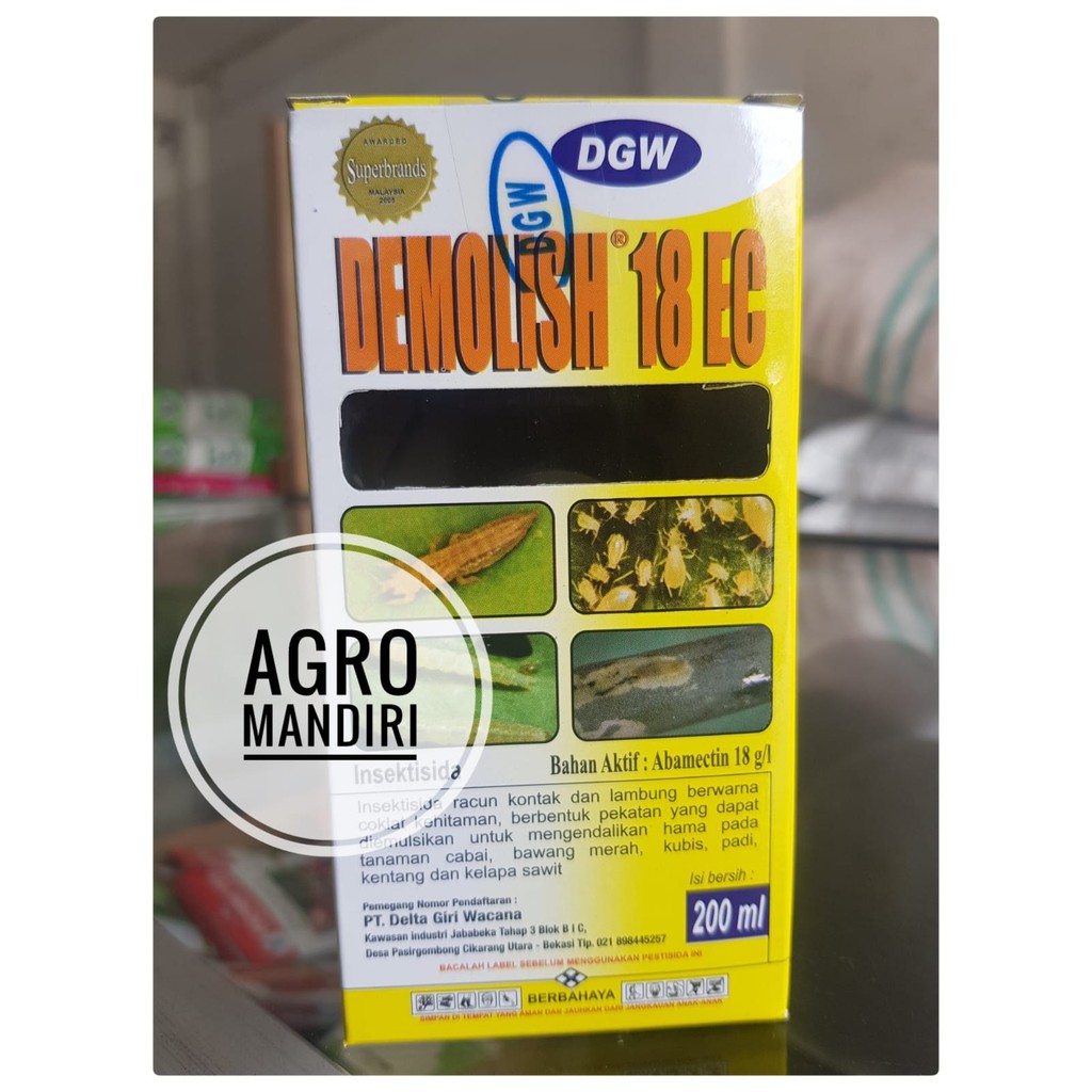 Jual Demolish 18EC 200ml Insektisida Obat Hama Kutu Tanaman | Shopee ...