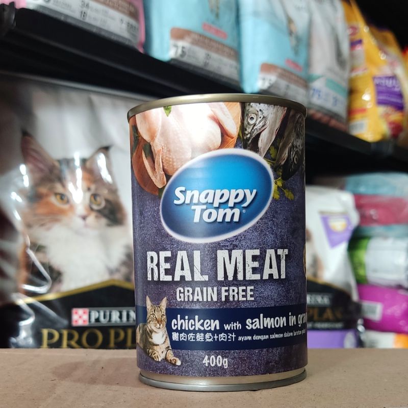 Jual Snappy Tom Chicken with Salmon in Gravy 400gr - Makanan Kucing ...