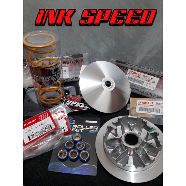 Jual PAKET UPGRADE CVT PULLEY SET NMAX RUMAH ROLLER PULLEY SET NMAX ...
