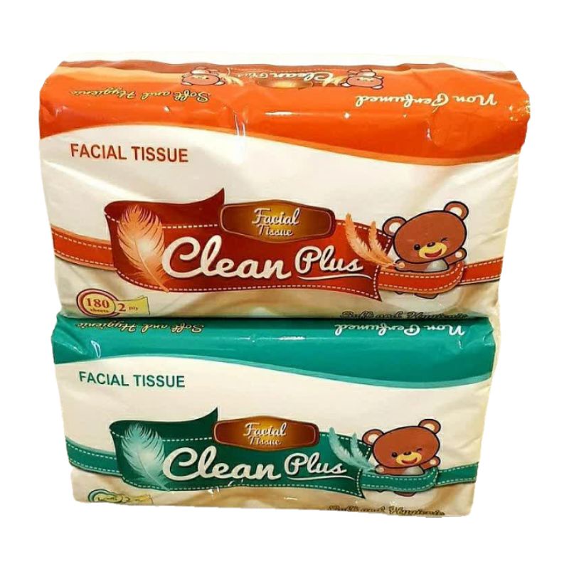 Jual TISSUE TISU CLEAN PLUS Premium 2 ply 180 sheet | Shopee Indonesia