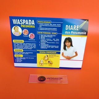 Jual Leaflet atau brosur Cara mengatasi Diare di rumah dan waspada ...