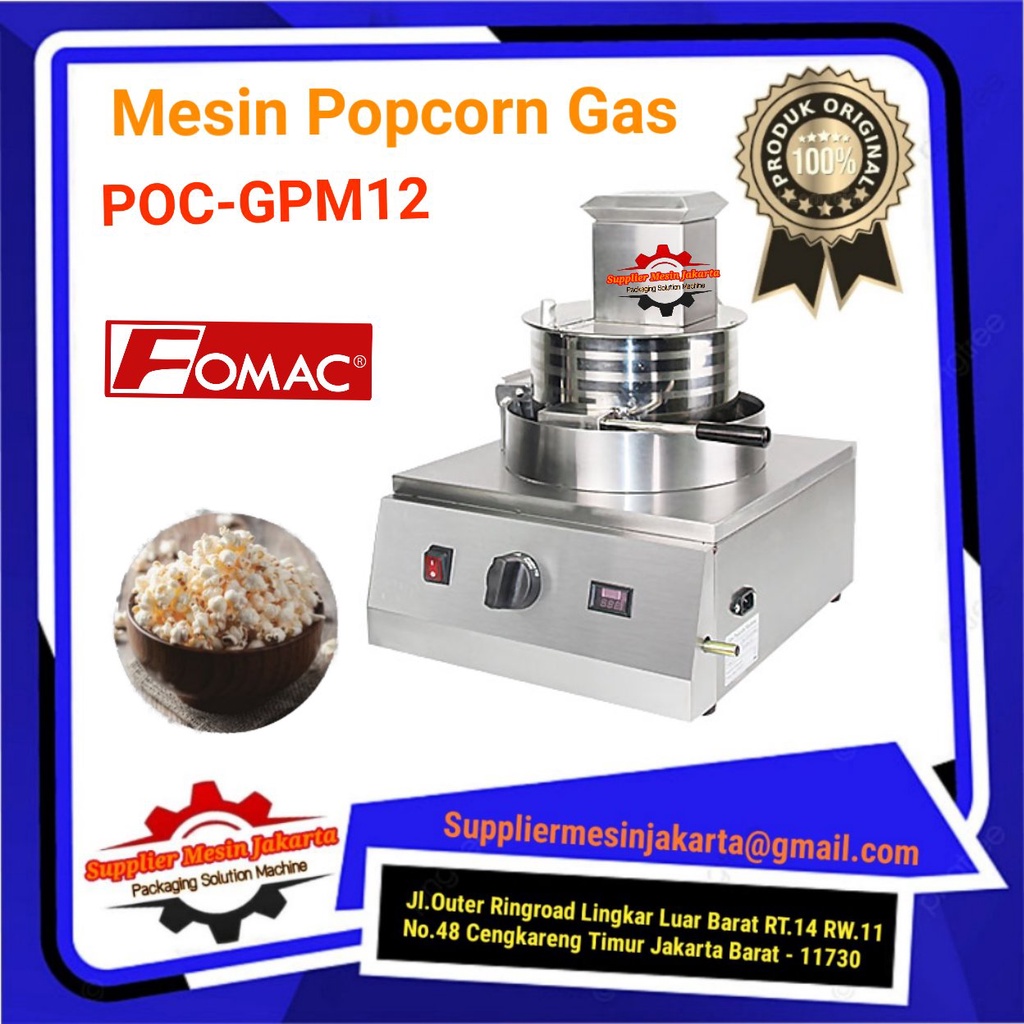 Jual Mesin Popcorn Gas POC-GPM12 Fomac | Shopee Indonesia