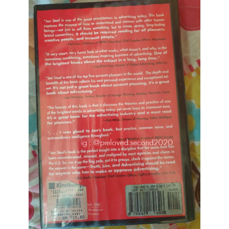 Jual Buku Truth Lies & Advertising Jon Steel | Shopee Indonesia Jual Buku Truth Lies & Advertising Jon Steel | Shopee Indonesia
