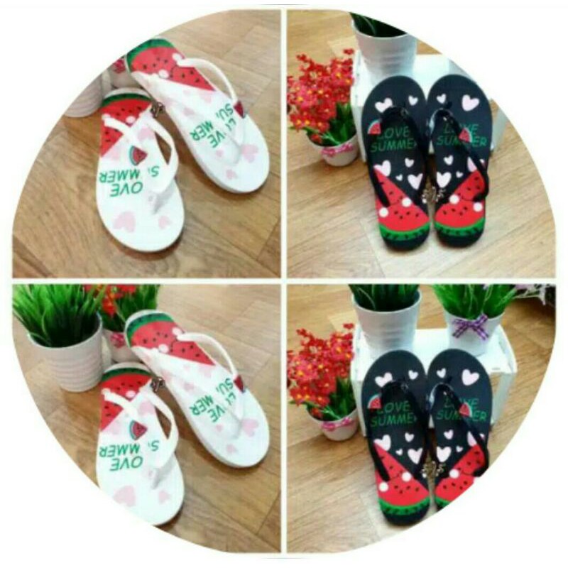 Jual SENDAL JEPIT WANITA LOVE SUMMER | Shopee Indonesia