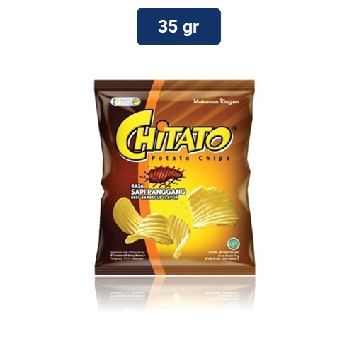 Chitato Keripik Kentang Beef Barbeque 35 gr | Shopee Indonesia