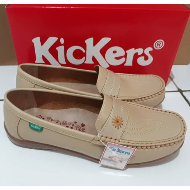 Sepatu Kickers Cewek Flat Slip On Selop Wanita Casual Formal Santai ...