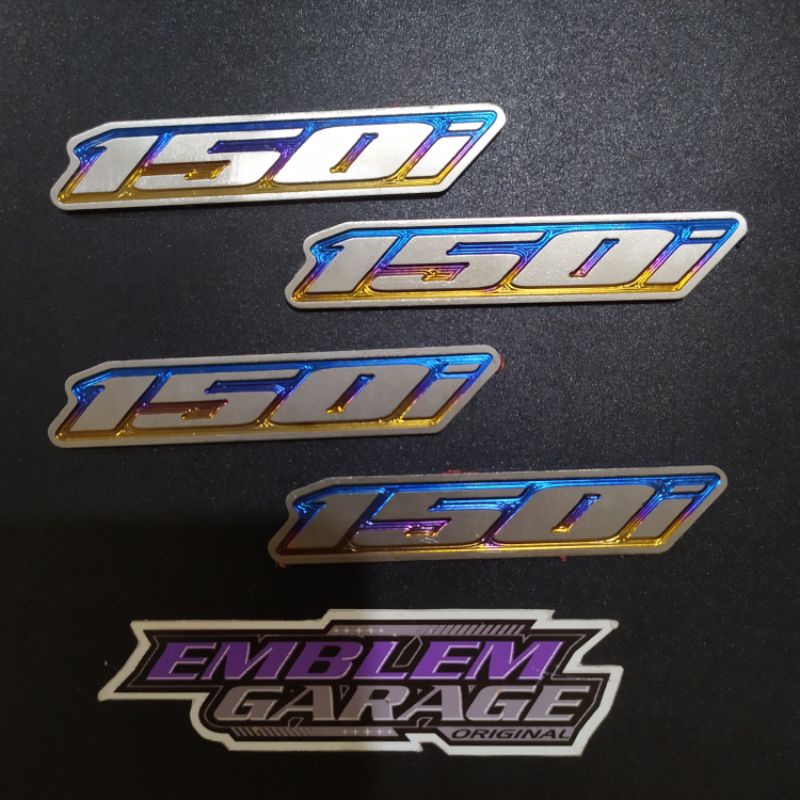 Jual Emblem Logo 150i Titanium Vietnam Original harga 1 pasang (kiri ...
