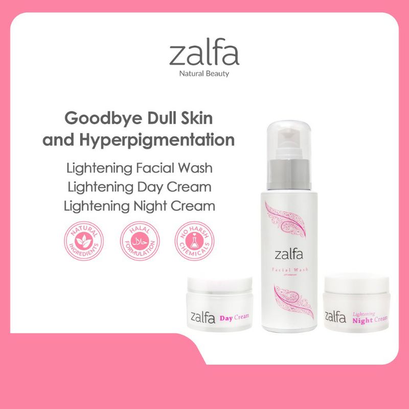 Jual zalfa Natural Skincare Paket lightening series Indonesia|Shopee ...