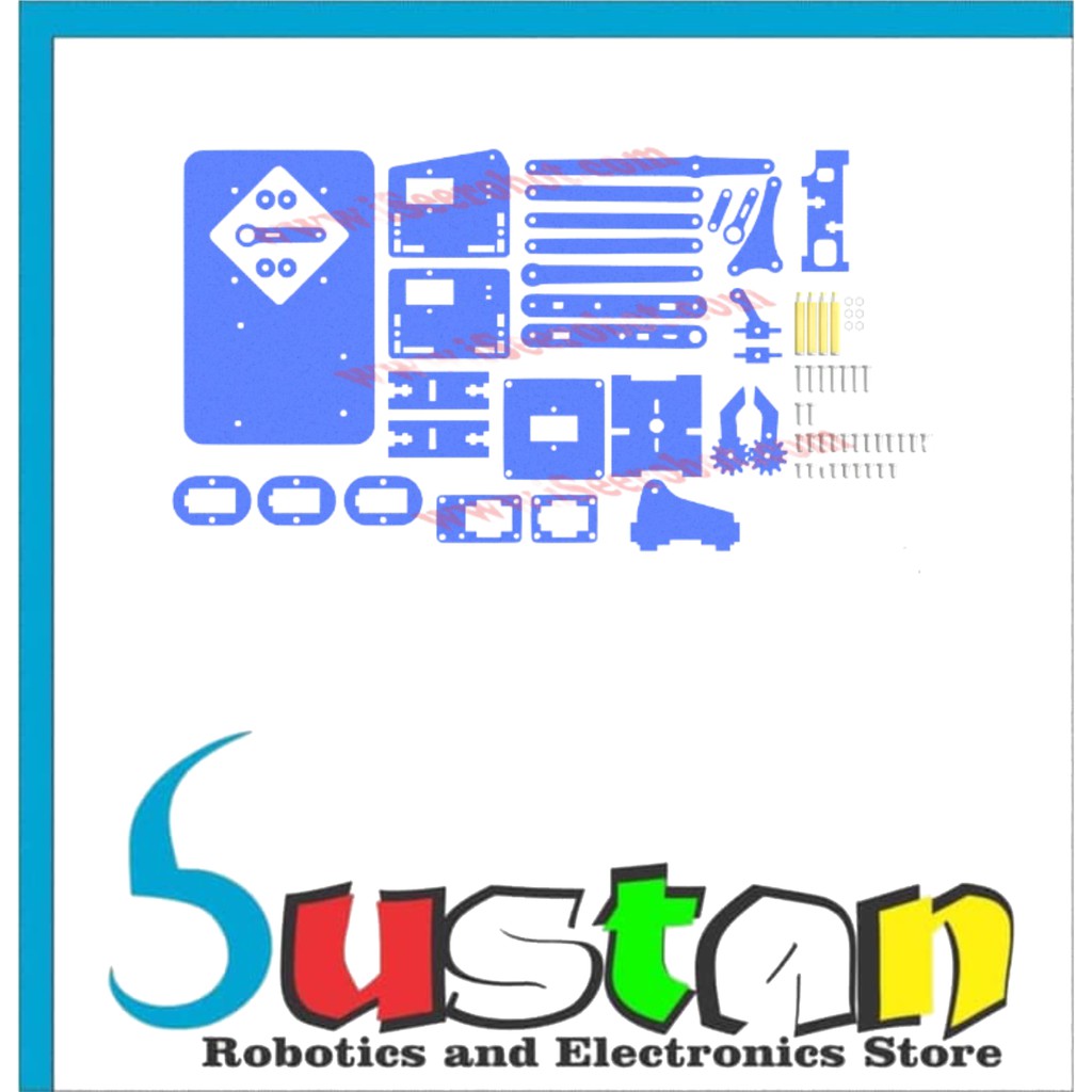 Jual KIT ROBOT ARM AKRILIK DIY ARM KIT RANGKA LENGAN FOR ARDUINO 4 D0F | Shopee Indonesia