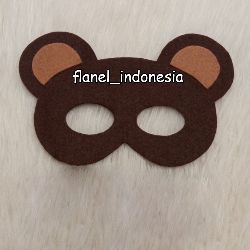 Jual Topeng Hewan Liar Beruang Topeng Bahan Flanel Premium Topeng ...