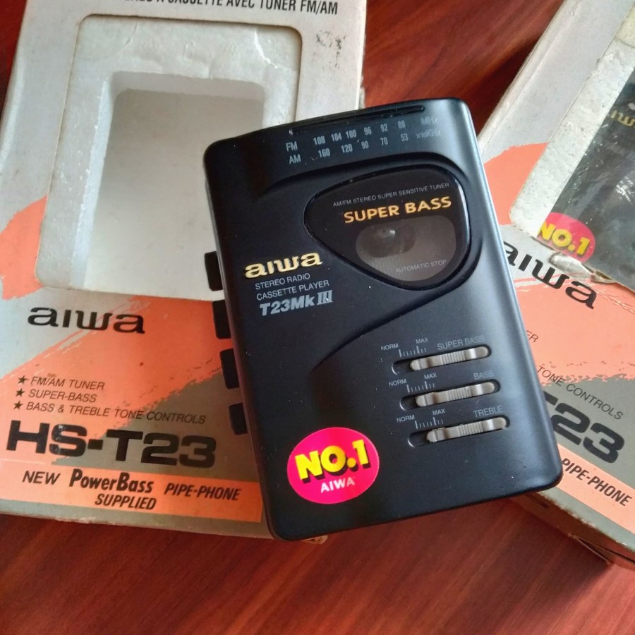 Jual walkman kaset AIWA HS-T23 NOS | Shopee Indonesia
