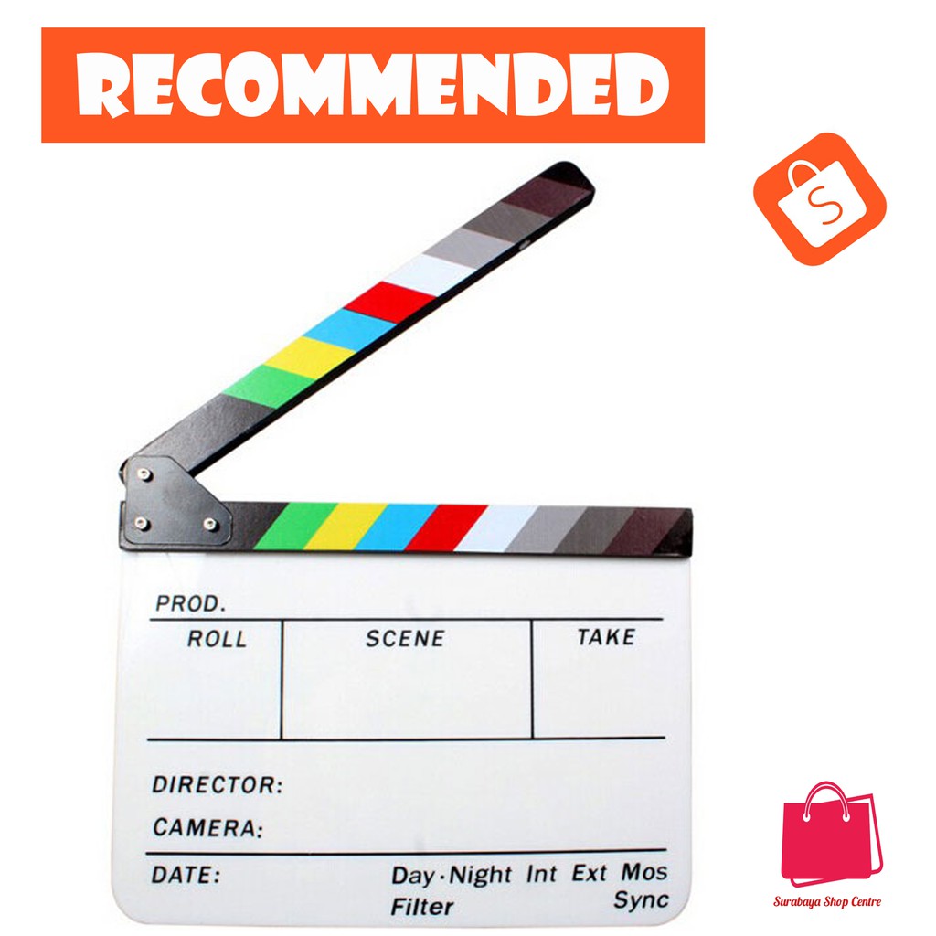 Jual TaffSTUDIO Profesional Clapper Board Colorful Acrylic - TS-3EL ...