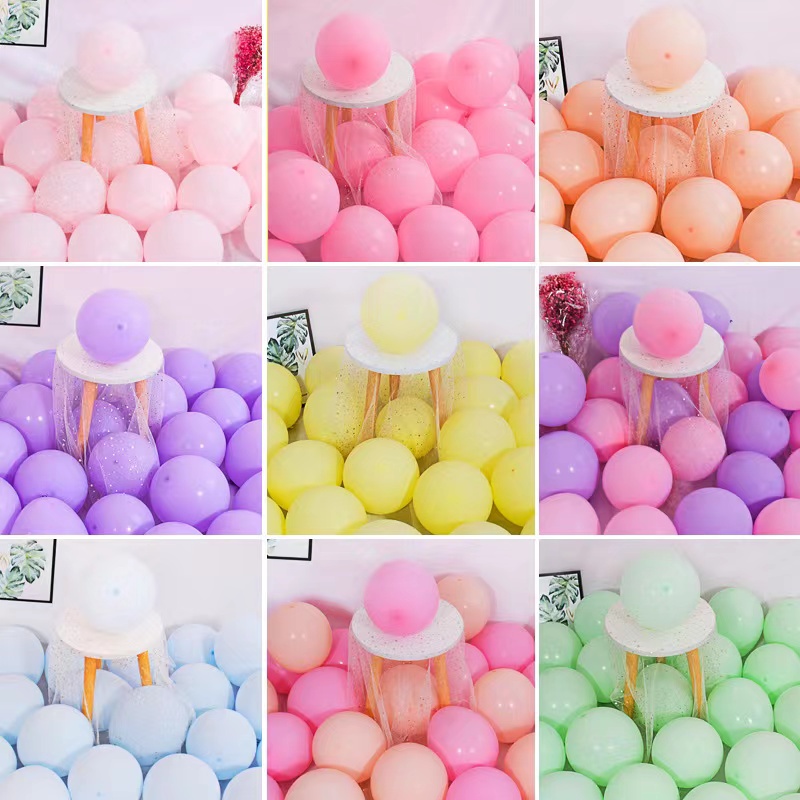 Jual Balon Macaron 5 Inch Polos 200 Pcs Balon Ulang Tahun Pastel Ballon ...