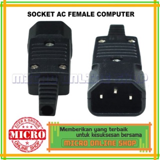 Jual Jual Socket AC Female Computer / Colokan Komputer / Soket AC ...