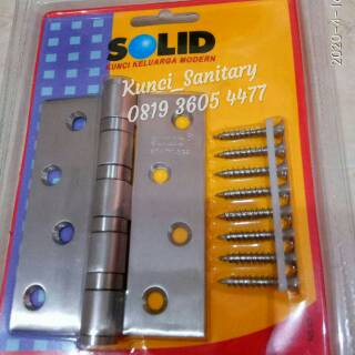 Jual Engsel Pintu 4 Inch Stainless Merk Solid / Engsel Kupu-Kupu ...