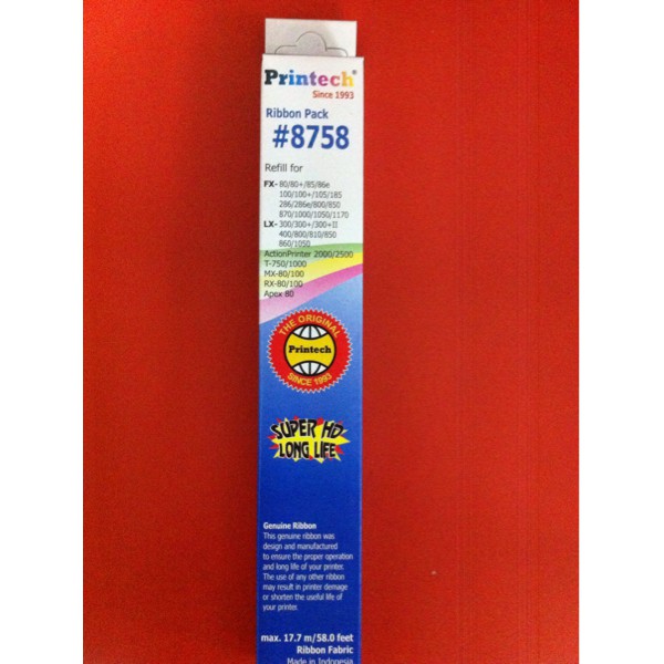 Refill Pita Printer Printech LX-300 Compatible Ribbon Pack 8758 #8758 ...