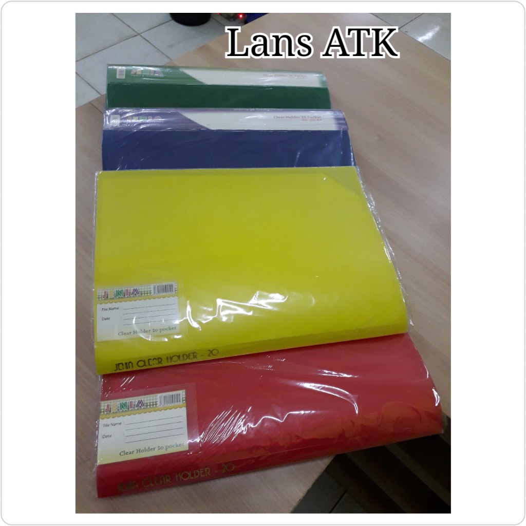 Jual Map Clear Holder Jenia / Display book Isi 20 Pocket Folio | Shopee ...