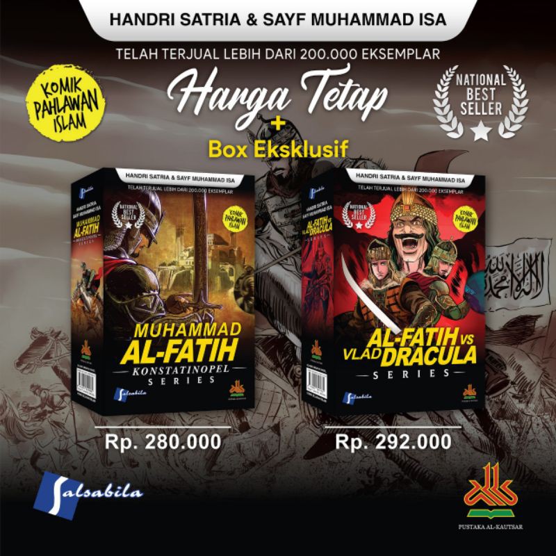 Jual 2 Set Komik Muhammad Al Fatih 1 2 3 Perang Varna Kebangkitan Penaklukan dan Komik Al Fatih ...